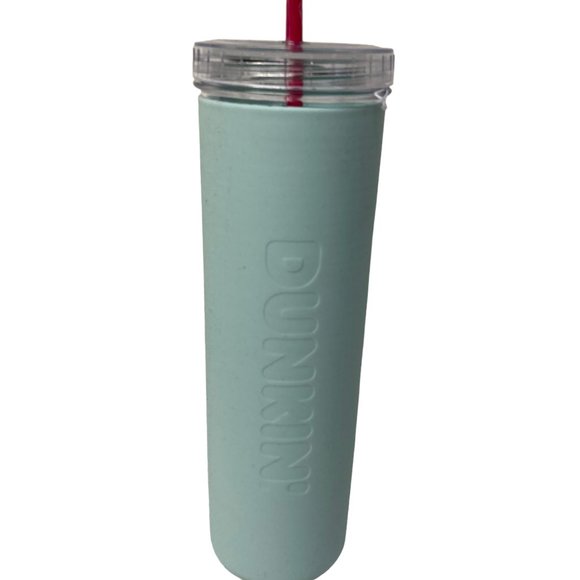 Dunkin Donuts | Dining | Dunkin Light Blue Green Silicone Sipper 27oz ...